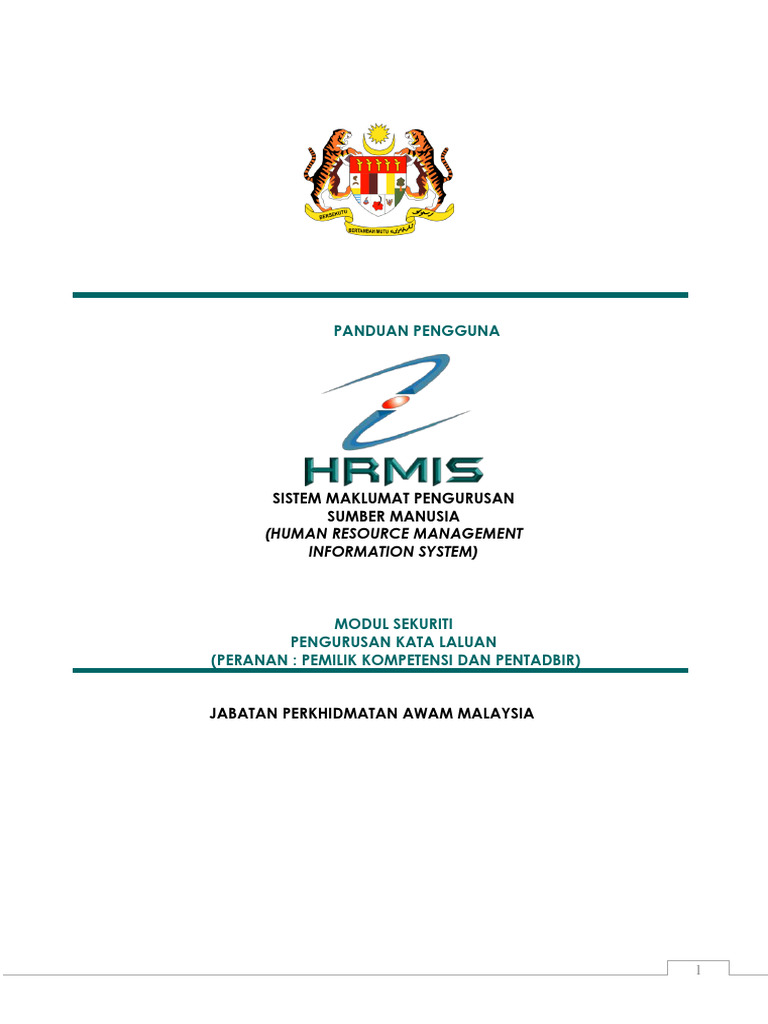 Manual Pengguna Pengurusan Kata Laluan | PDF