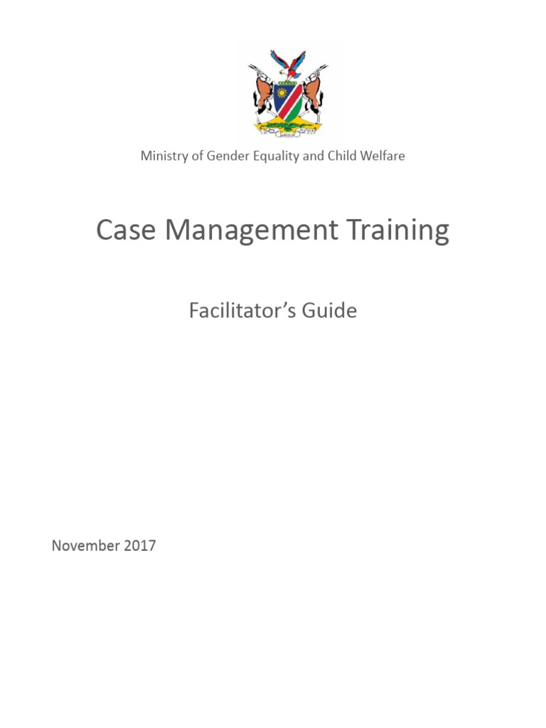 Case Management Training Facilitator Guide | PDF | President's ...