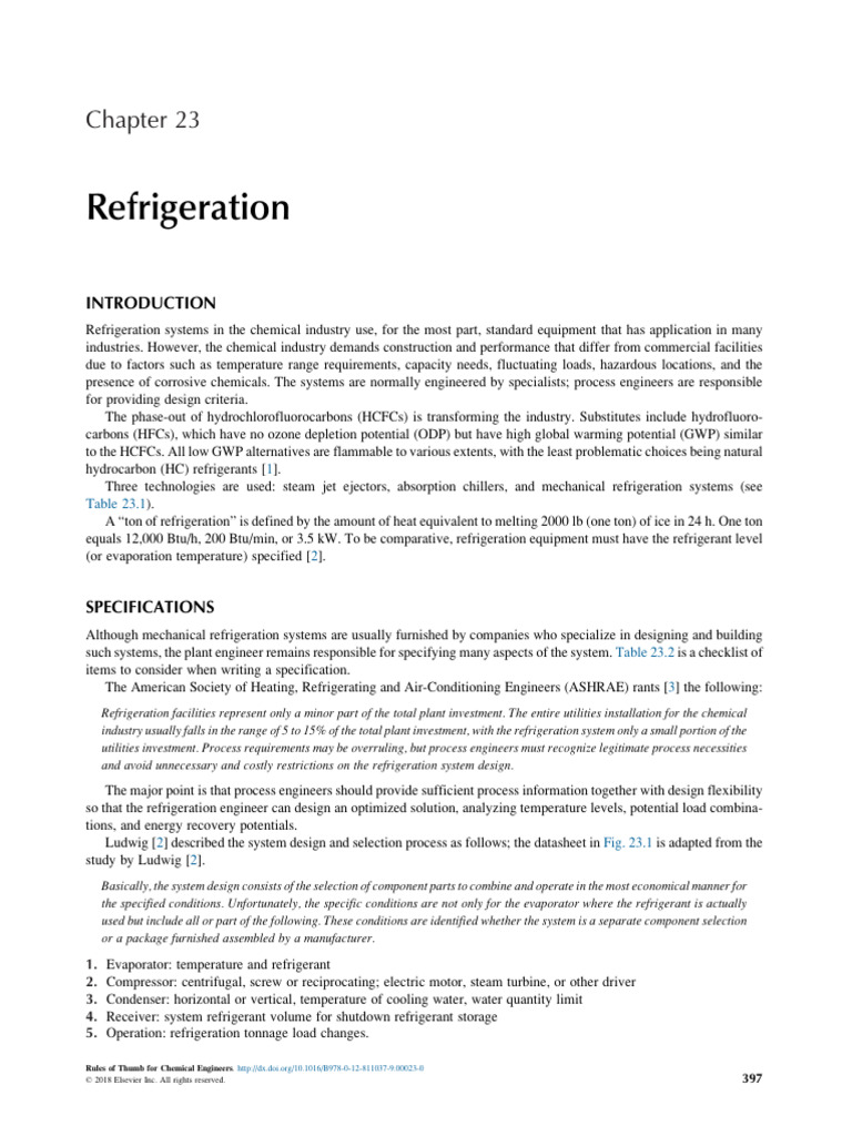 Refrigeration | PDF | Coolant | Gases