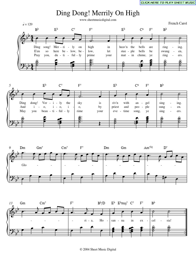 Ding Dong! Merrily On High | PDF
