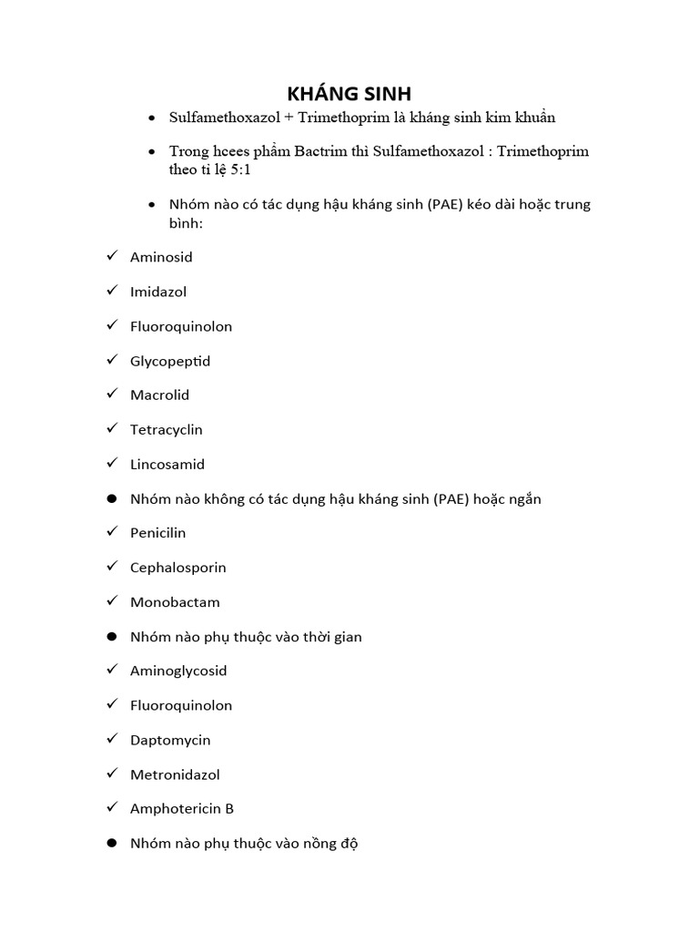 Kháng Sinh | PDF