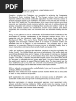 2025 Nutrition Month Talking Points | PDF | Food Security | Malnutrition