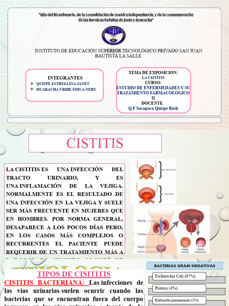 CISTITIS exposicion | Descargar gratis PDF | Infección del tracto ...