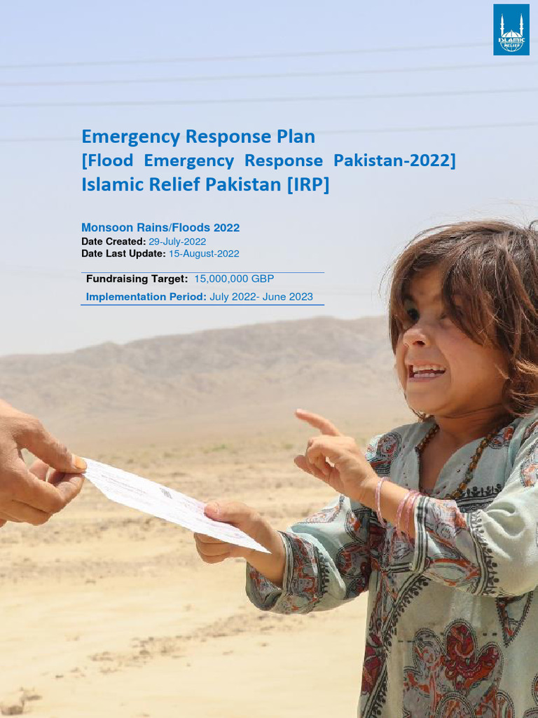 Islamic Relief Pakistan (IRP) - Emergency Response Plan (Flood ...