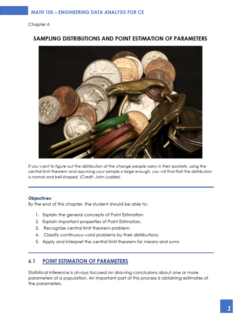 Sampling Distributions & Point Estimation | PDF | Estimator | Mean