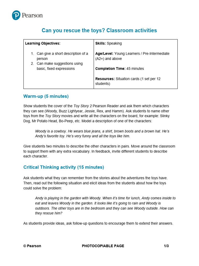 Toy-Story-Lesson-Plan | PDF