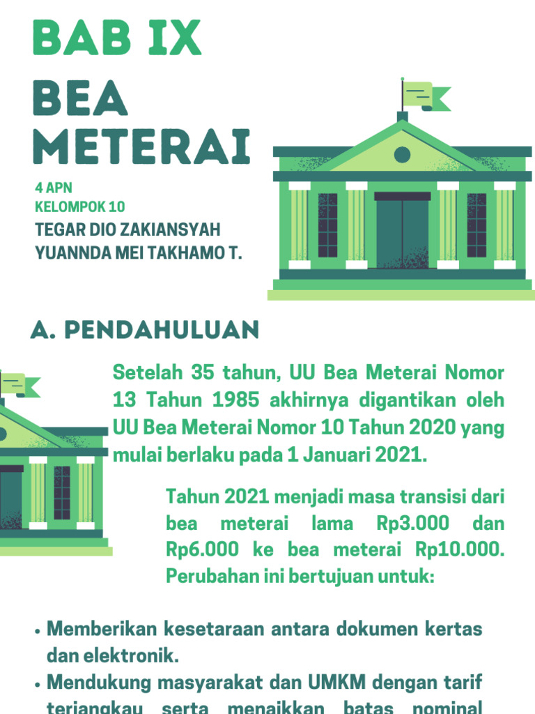 Bea Materai | PDF | Ilmu Sosial | Hukum
