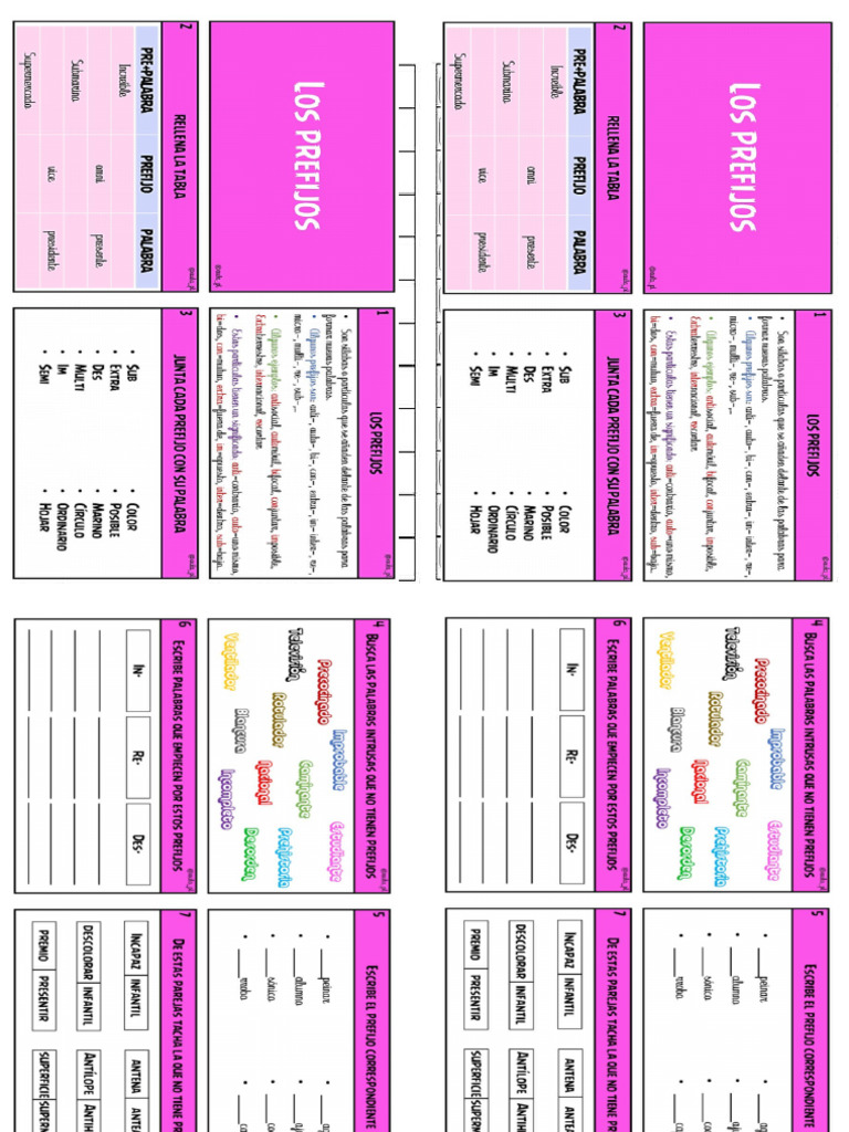 Prefijos y Sufijos | PDF