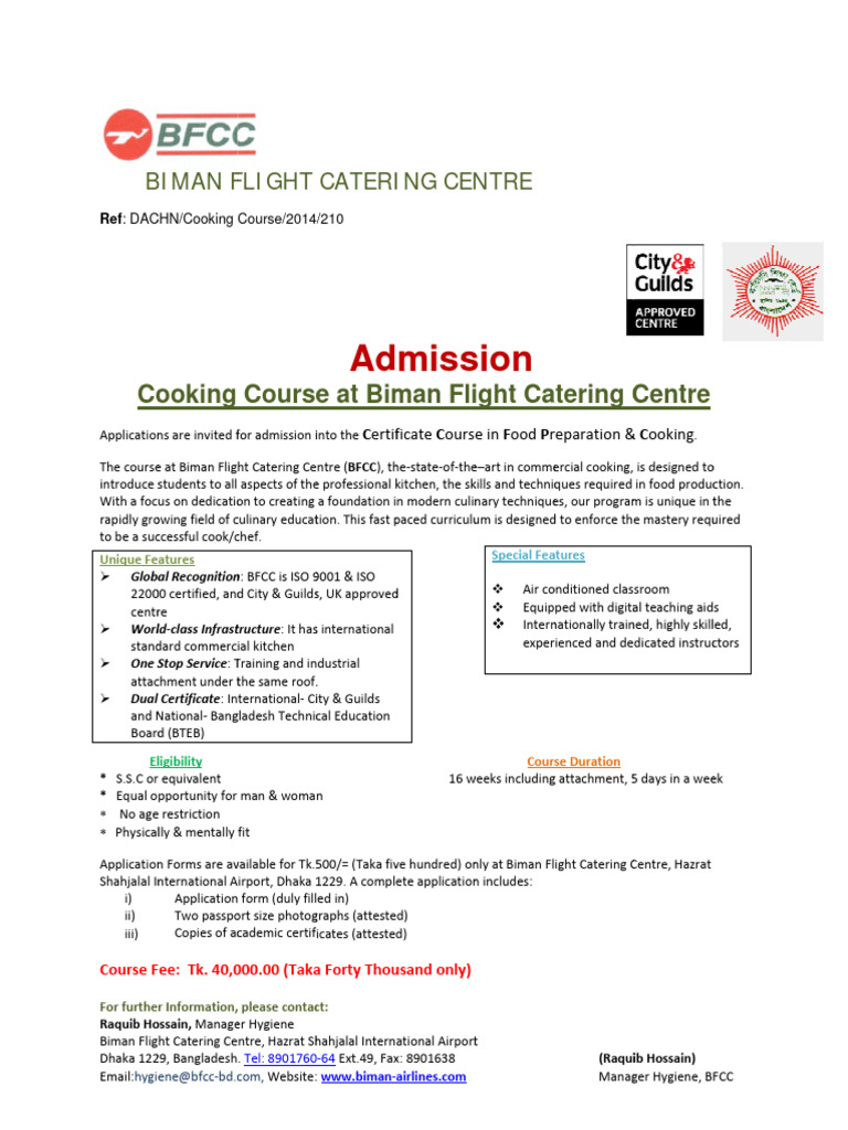 Cooking Course | PDF