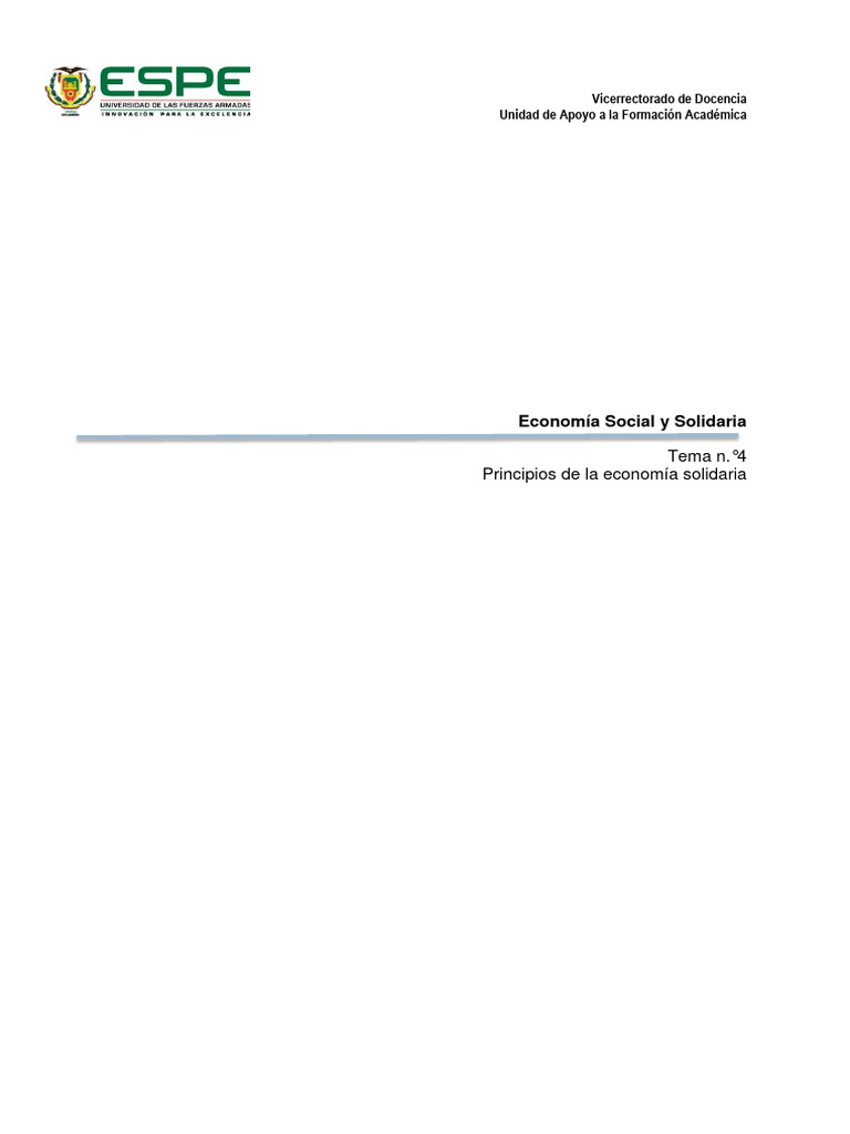 4 Tema 4 Principios de La Eco Solidaria | PDF | Cooperativa | Sustentabilidad