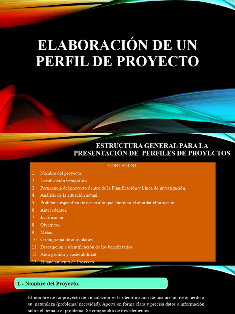 Tema 5 Elaboración de Un Perfil de Proyecto Final | PDF | Planificación estratégica | Planificación