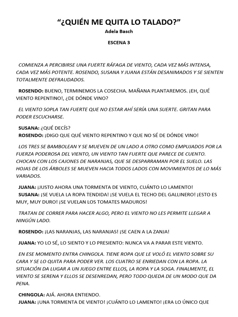 Quién Me Quita Lo Talado | PDF | Herida