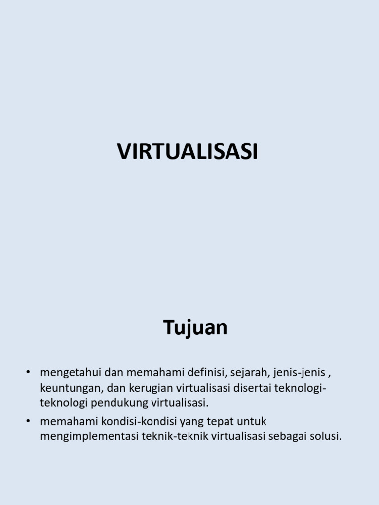 Virtualisasi | PDF