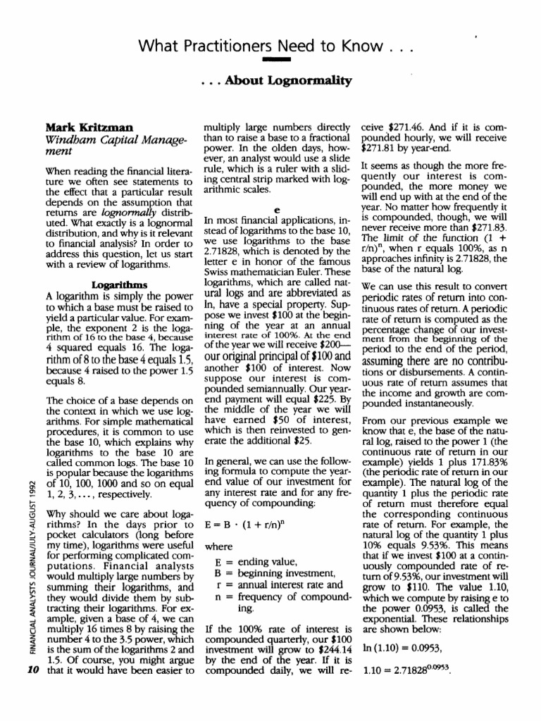 EBSCO FullText 2024 06 21 | PDF | Logarithm | Normal Distribution