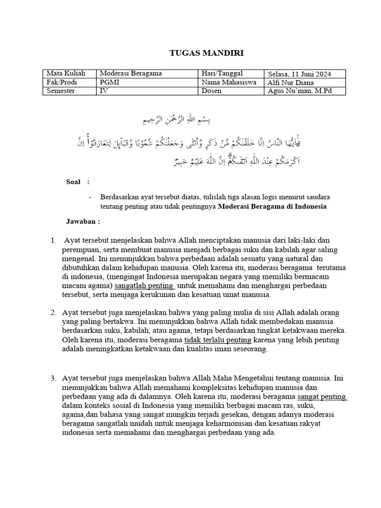 Soal Mandiri-1 | PDF