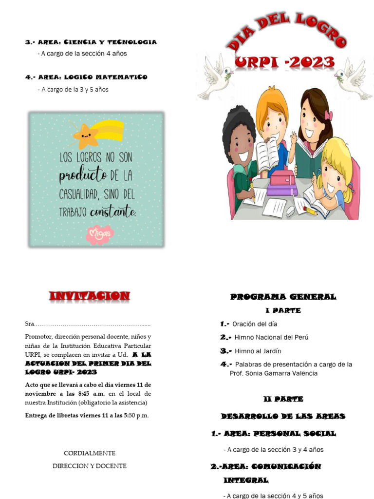 Programa Dia de Logro | PDF