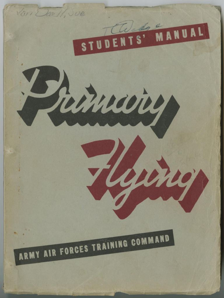 Primary Flying Students Manual | PDF