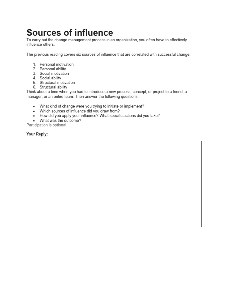 02_Sources of Influence | PDF