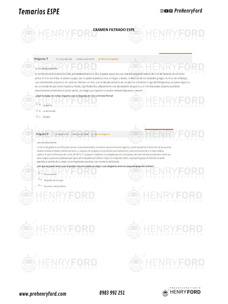 Examen Espe 2024. | PDF