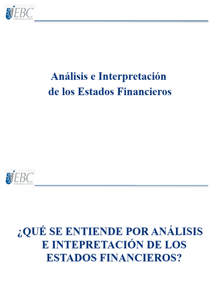 01.0 Análisis e Interpretación de Los Edos Financieros | PDF | Business ...