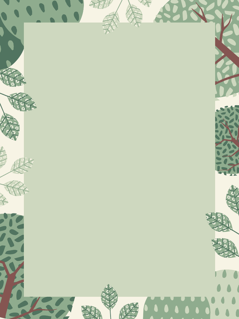 Blank Forest Page Border | PDF