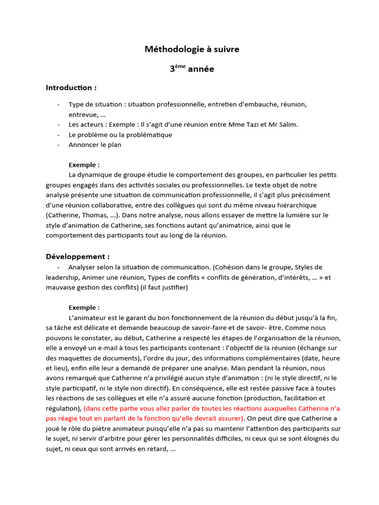 Méthodologie À Suivre | Télécharger gratuitement PDF | la communication