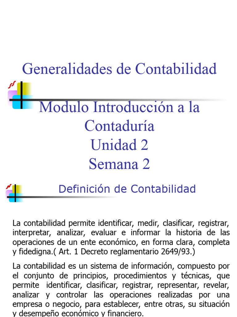 Generalidades de La Contabilidad | Descargar gratis PDF | Contabilidad | Business
