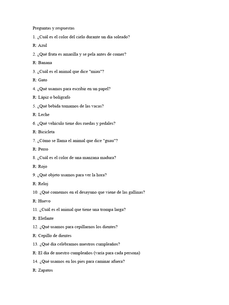 70 Preguntas y Respuestas | PDF