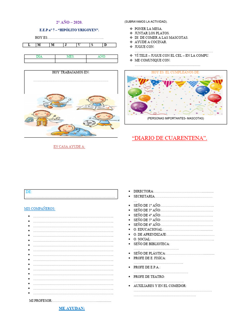Diario de Cuarentena | PDF | Hogar, jardinería y bricolaje | Informática