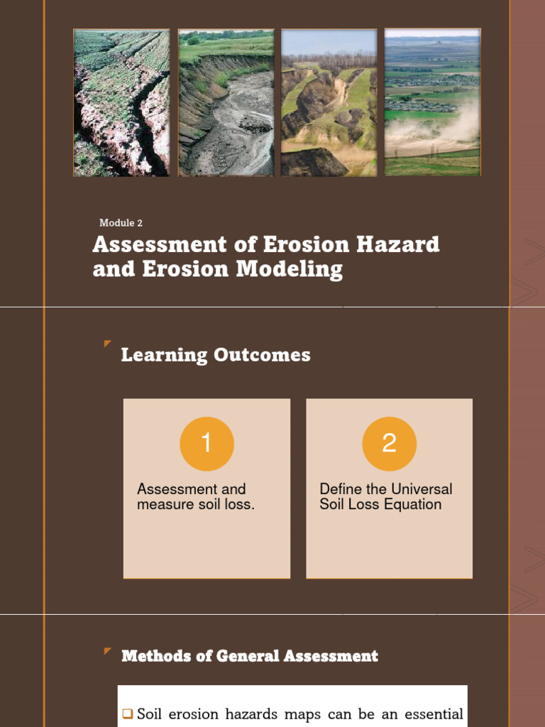 Assessment of Erosion Hazard and Erosion Modeling | PDF | Soil | Erosion Assessment of Erosion Hazard and Erosion Modeling | PDF | Soil | Erosion