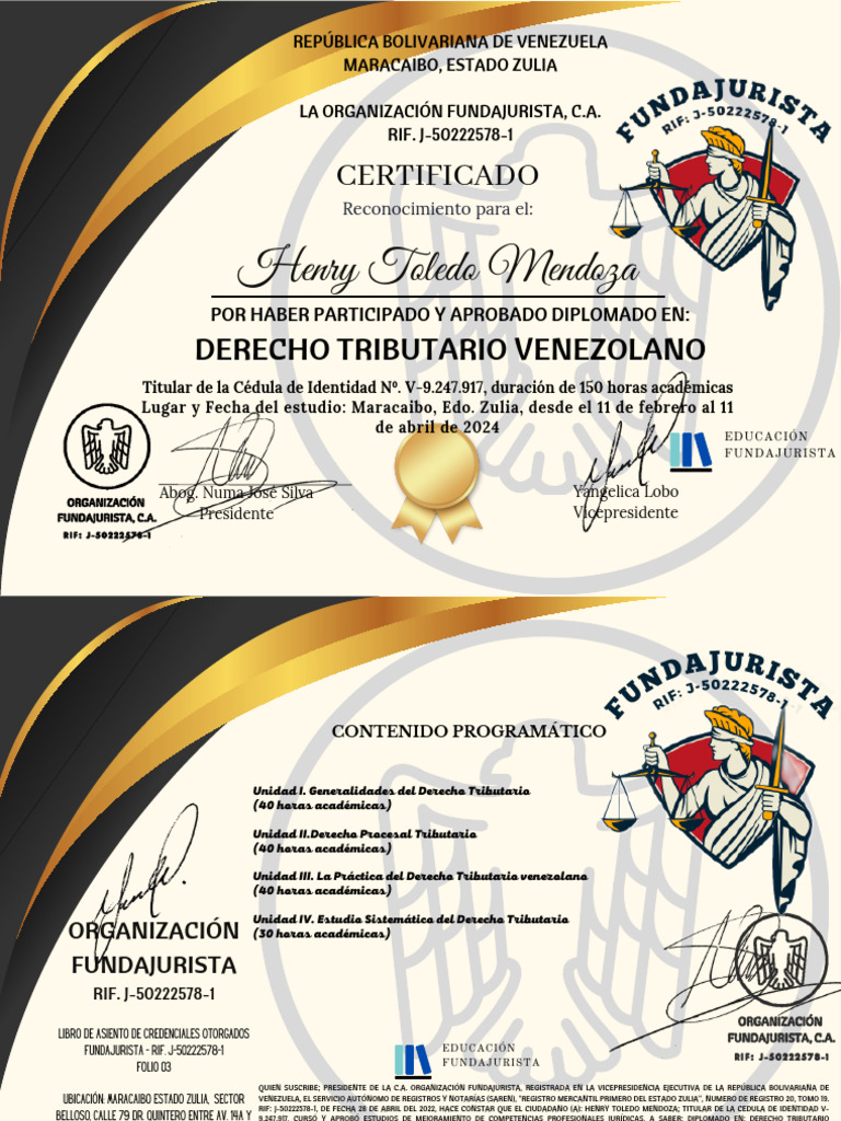Certificado Diplomados II 20240505 233537 0000 | PDF | Documento de ...