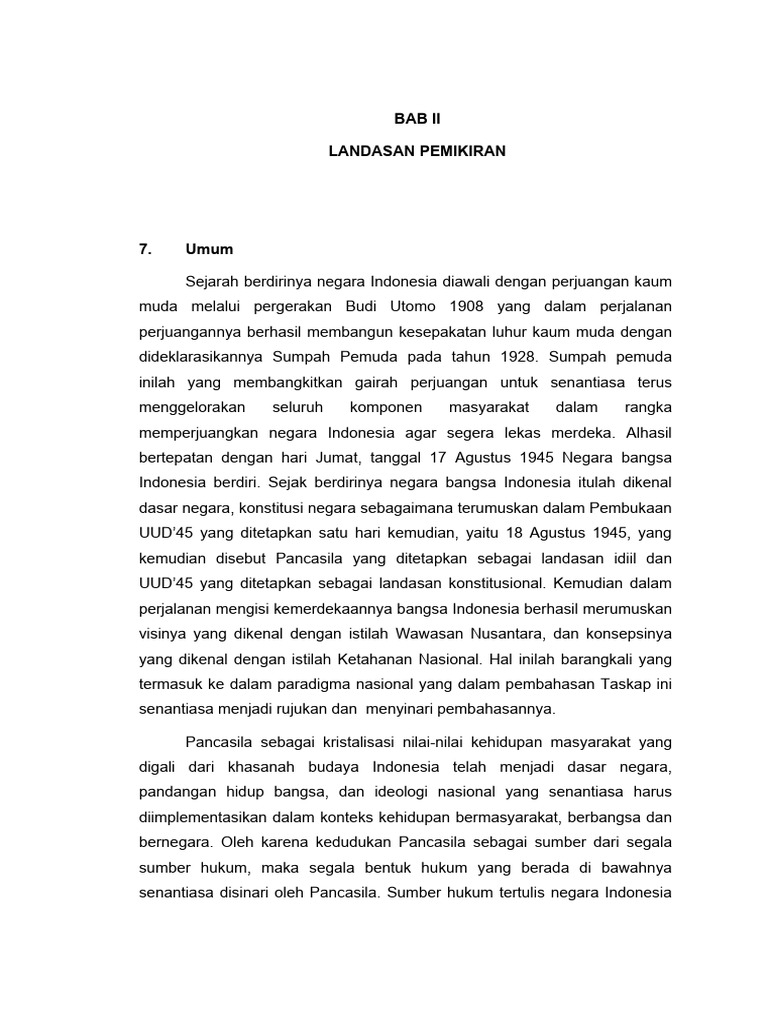TASKAP Bab II Baru | PDF