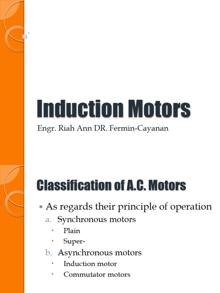 Induction Motors | PDF | Electric Motor | Electrical Components