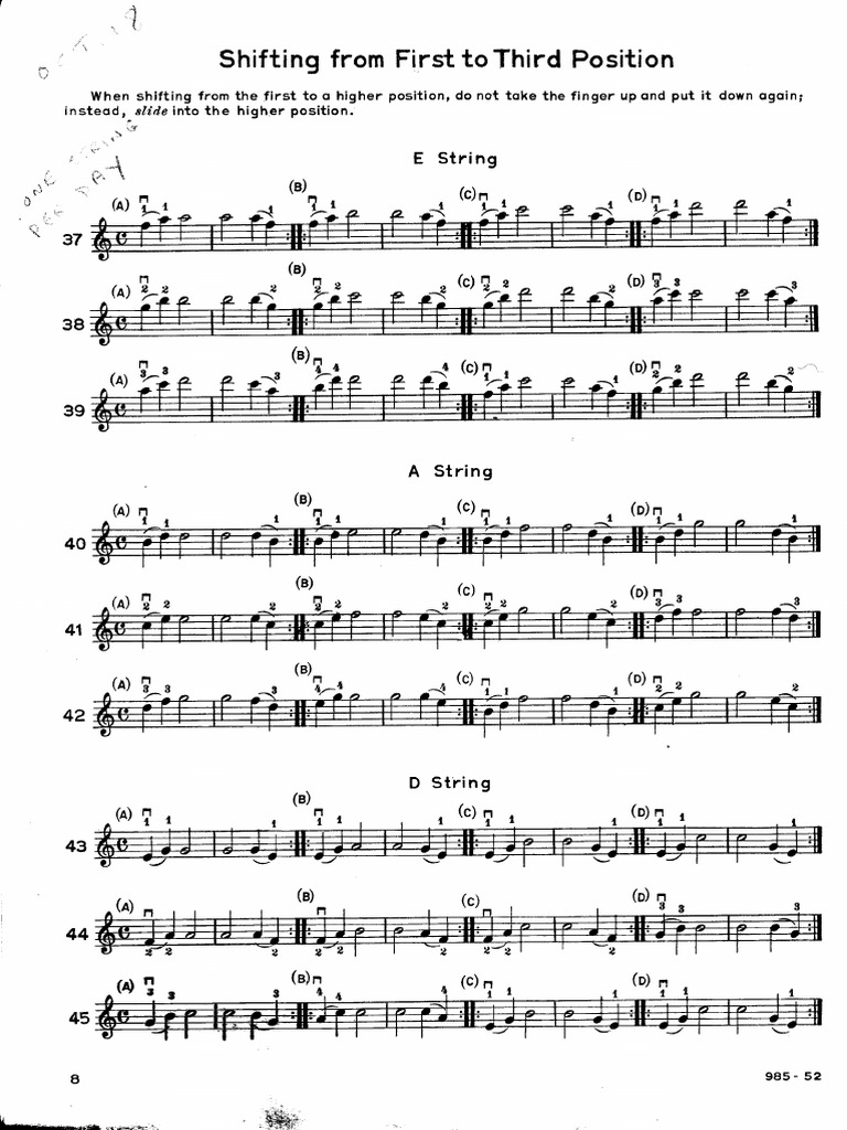 Whistler Shifting Exercises | PDF