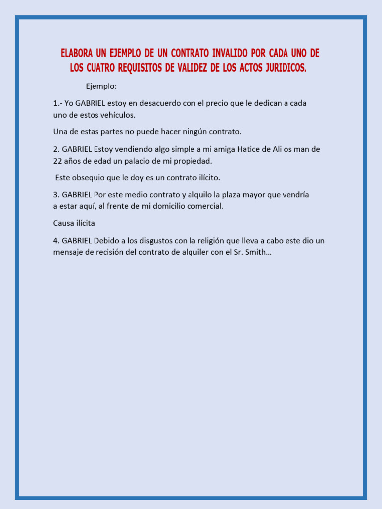 Contrato Invalido | PDF | Derecho