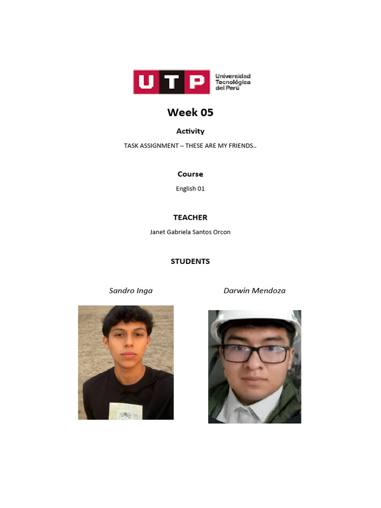 Week05 Mednoza Inga | PDF | Self-Improvement