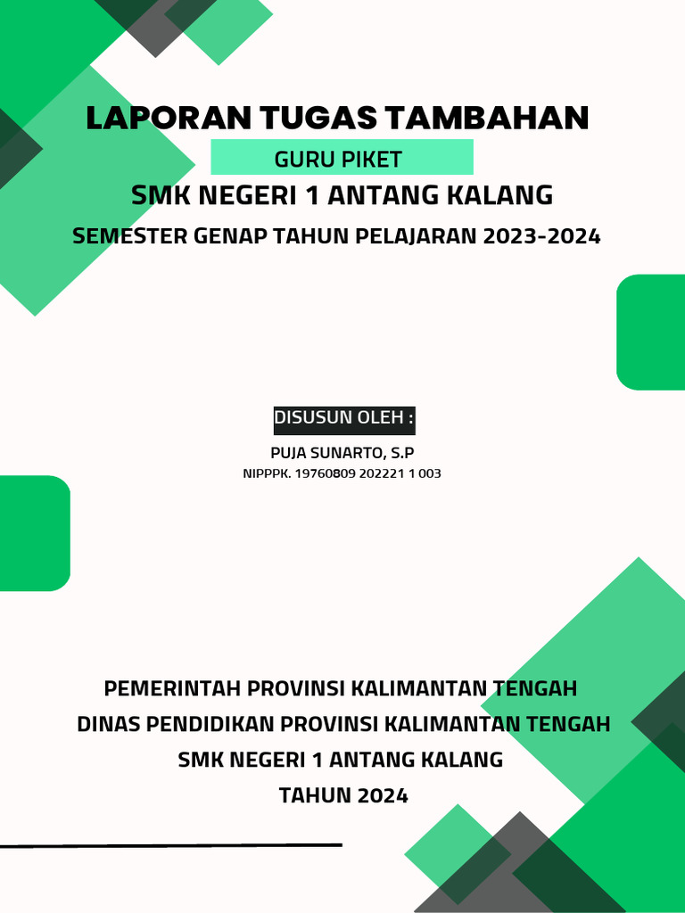 Laporan Piket Puja Ekin 2024 Periode 1 | PDF