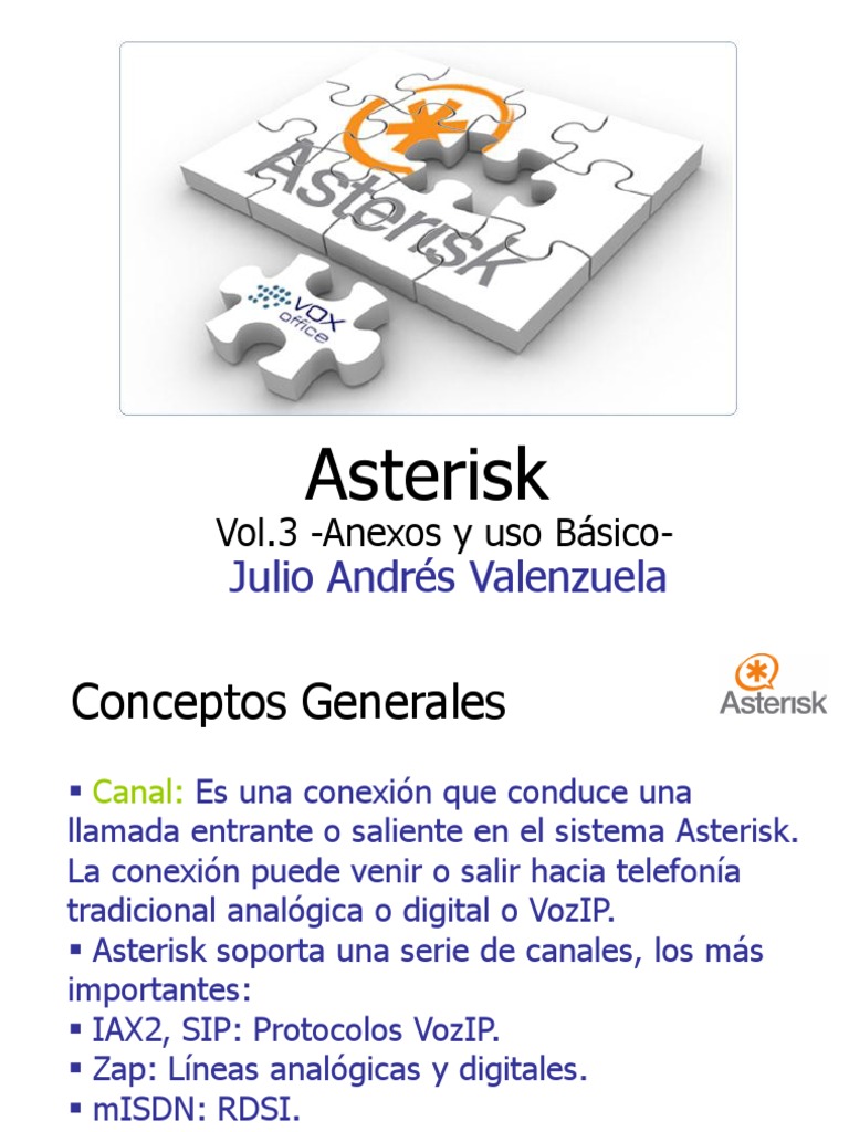 03.Asterisk-Anexos y Uso Básico | PDF | protocolo de Iniciacion de Sesion | Ingeniería Informática