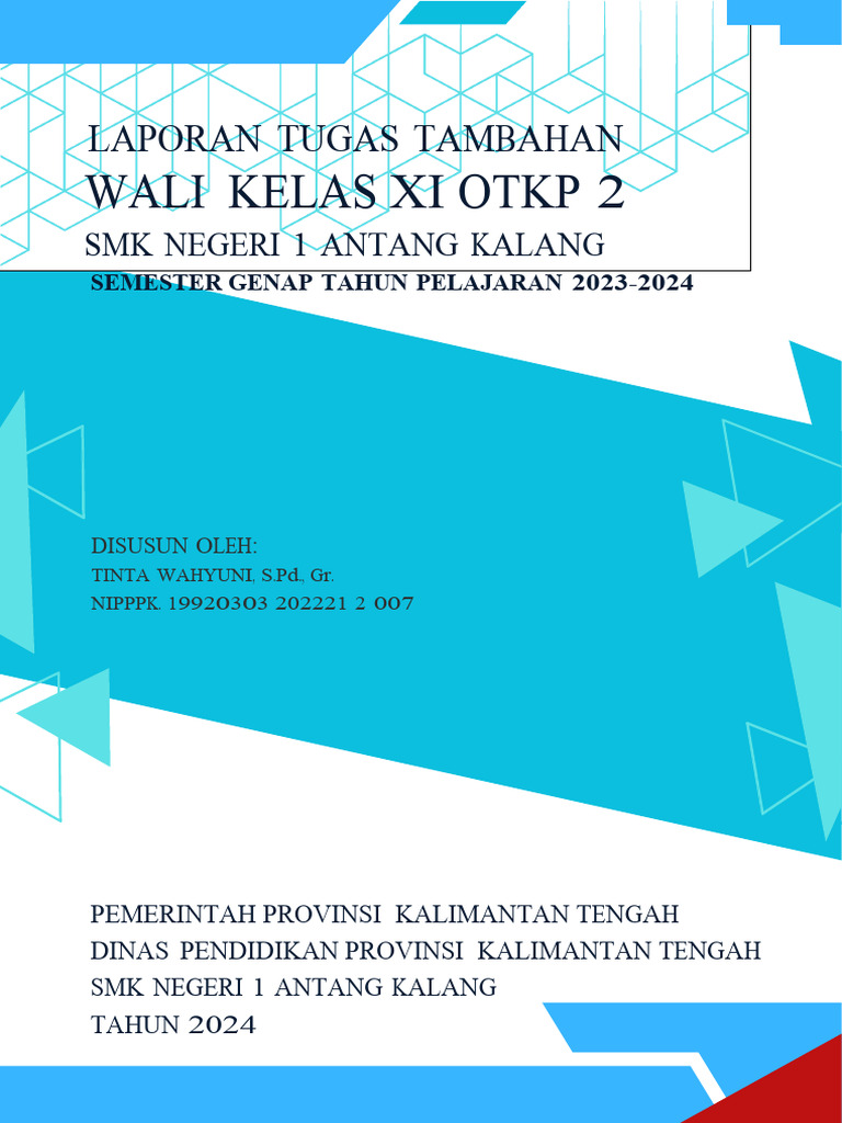 Laporan Wali Kelas XI OTKP 2 | PDF