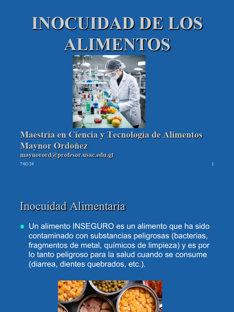 Inocuidad y Calidad Alimentaria | PDF | Salmonela | Alimentos