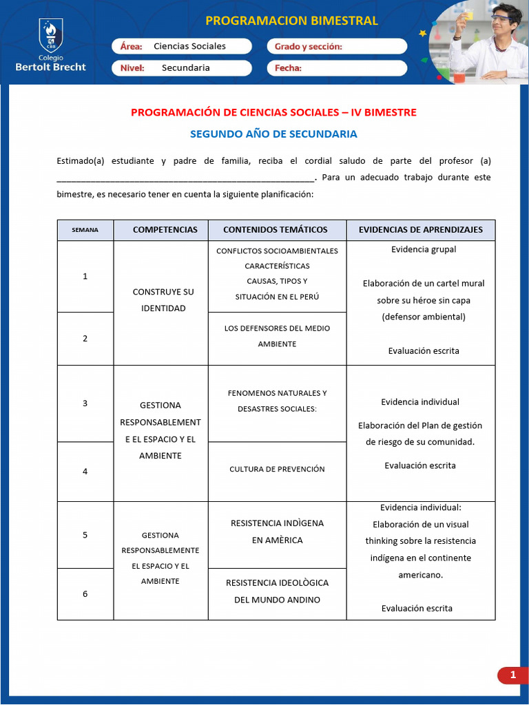 2S CC - Ss. | PDF | Evaluación