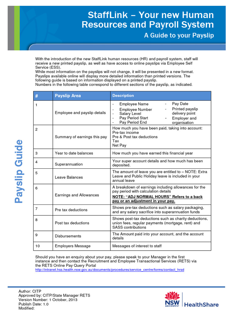 Payslip Guide | PDF | Paycheck | Payroll