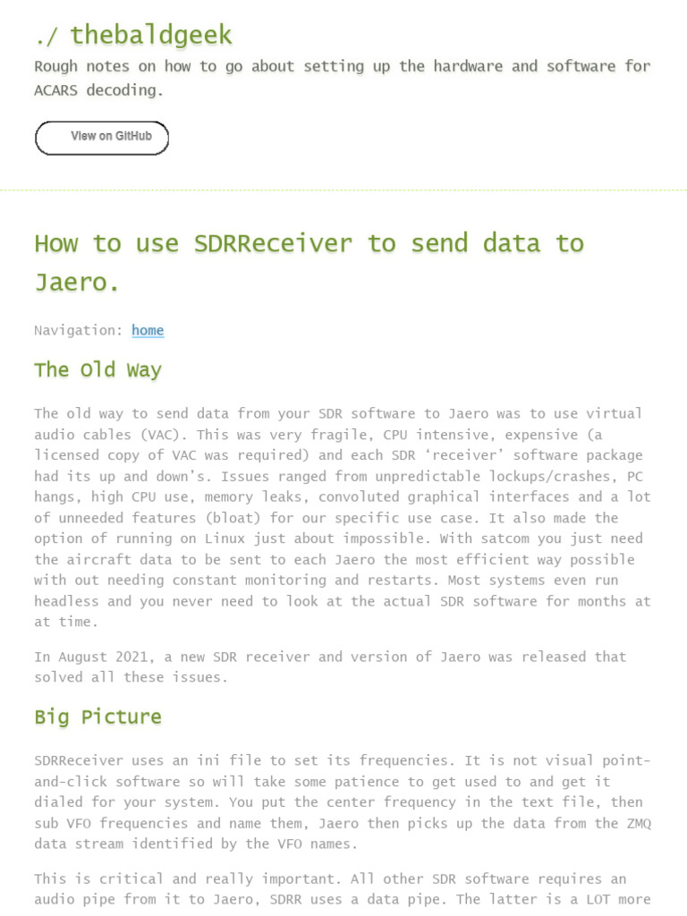 ACARS Decoding Setup Guide | PDF | Computer File | Bandwidth (Signal Processing)