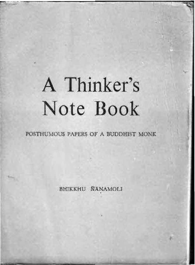 A Thinker's Notebook | PDF | Social Science