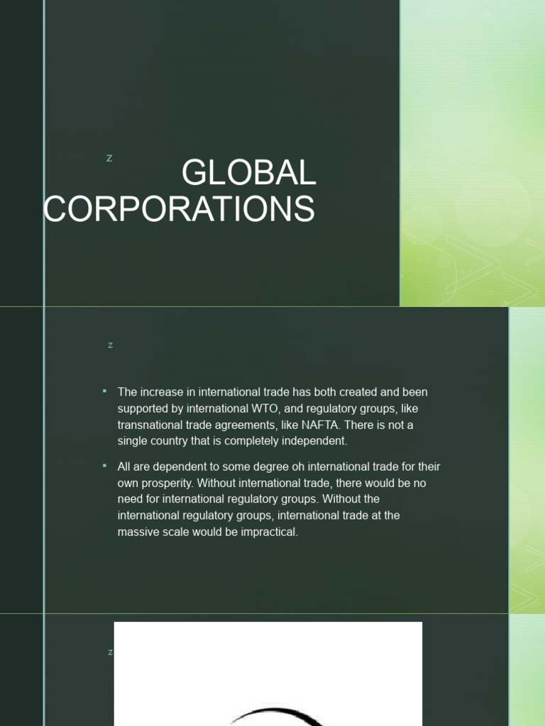 Global Corporations | PDF | Multinational Corporation | Trade Agreements