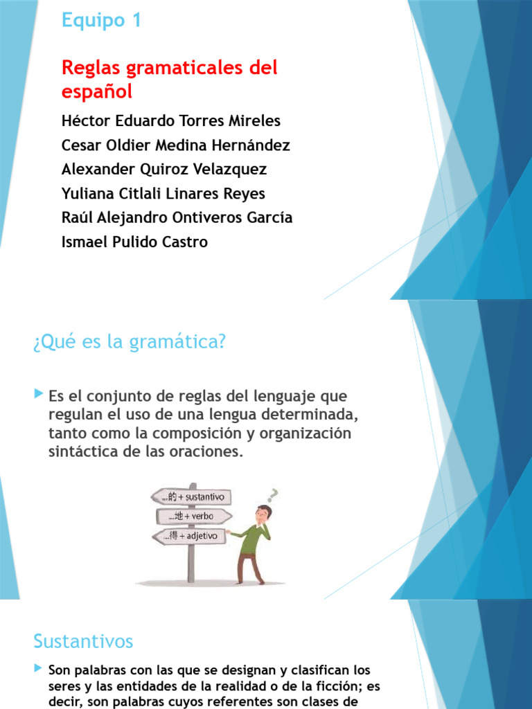 Reglas Gramaticales Del Español | Descargar gratis PDF | Palabra ...