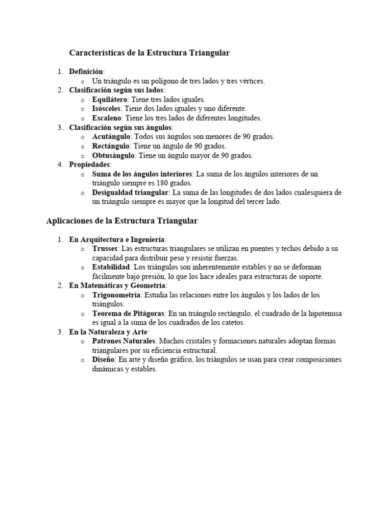 Características de la Estructura Triangular | Descargar gratis PDF ...