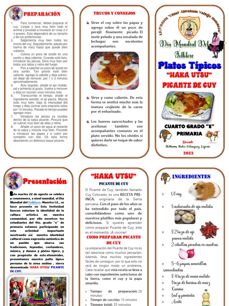 Cuy Triptico 22 | PDF | Salsa | ensalada