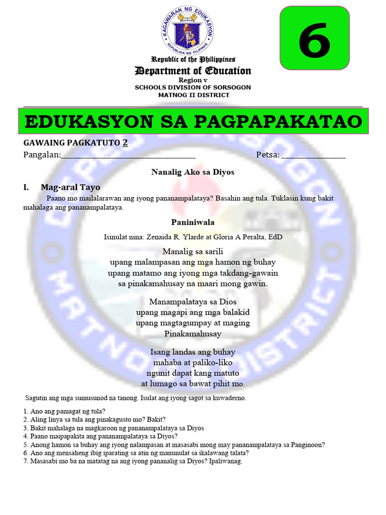 Q4 LAS W2 EsP6 | PDF