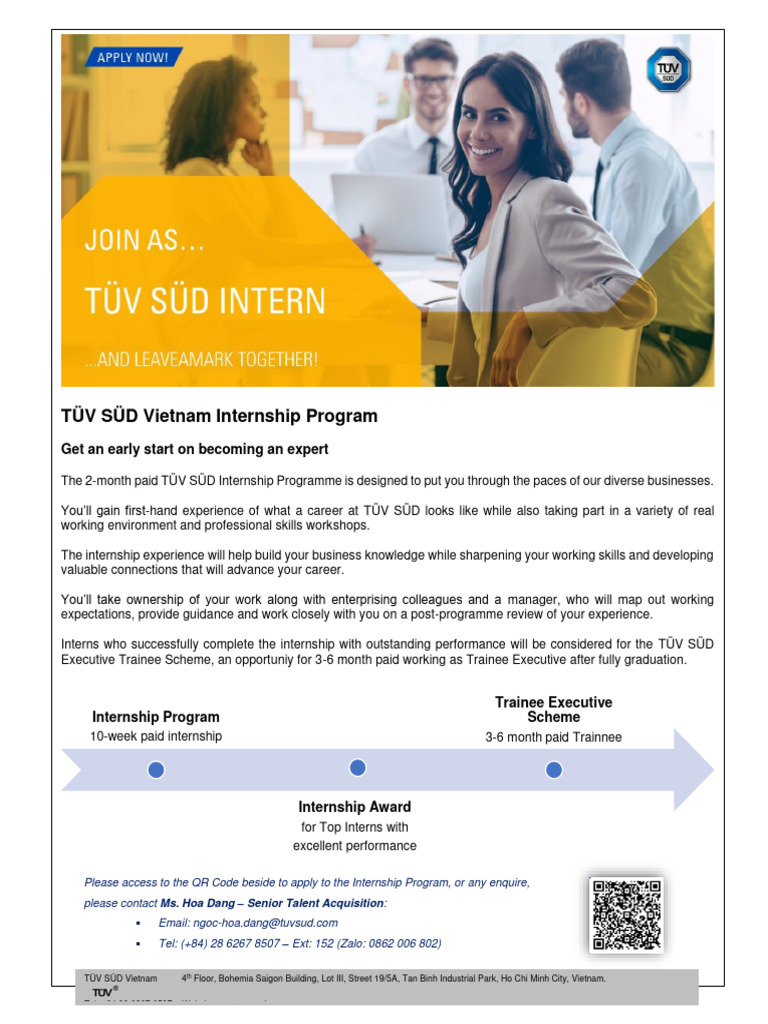 TÜV SÜD Vietnam Internship Program 2024 | Download Free PDF ... TÜV SÜD Vietnam Internship Program 2024 | Download Free PDF ...